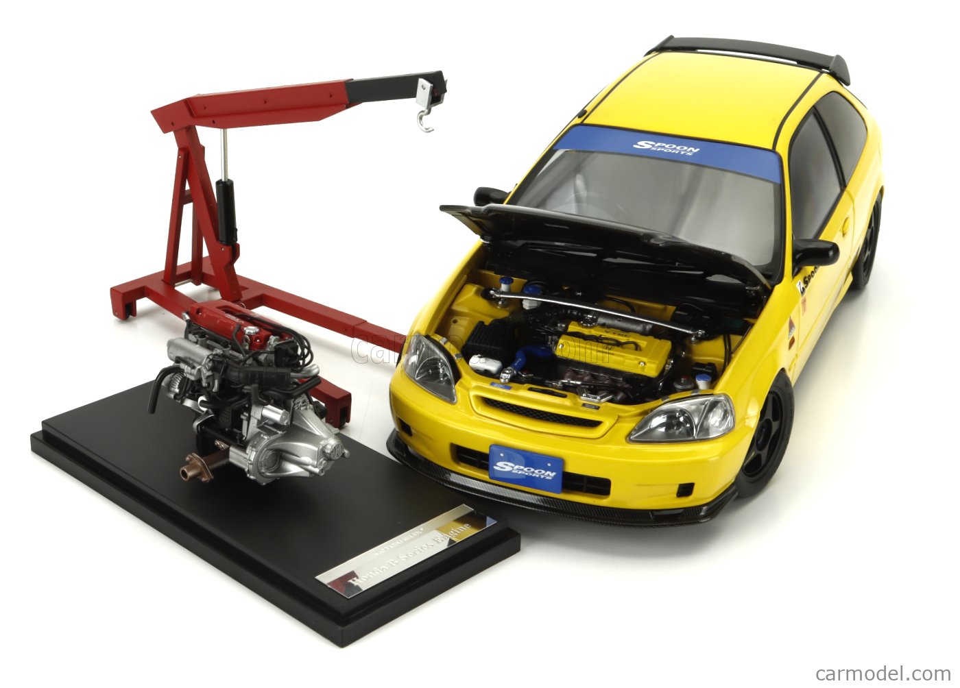 MOTORHELIX M85016 Scale 1/18 | HONDA CIVIC EK9 TYPE R SPOON WITH ENGINE ...
