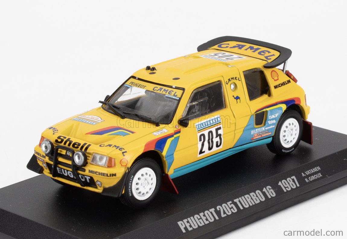 EDICOLA ABDAK105 Scale 1/43 | PEUGEOT 205 TURBO 16 N 205 WINNER RALLLY ...