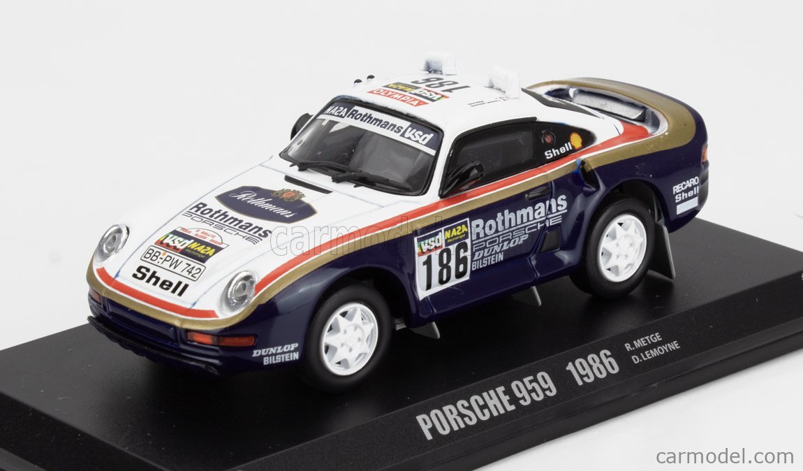 EDICOLA ABDAK101 Scale 1/43 | PORSCHE 959 TEAM ROTHMANS PORSCHE N 186 ...