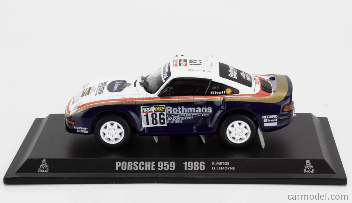 EDICOLA ABDAK101 Scale 1/43 | PORSCHE 959 TEAM ROTHMANS PORSCHE N 186 ...