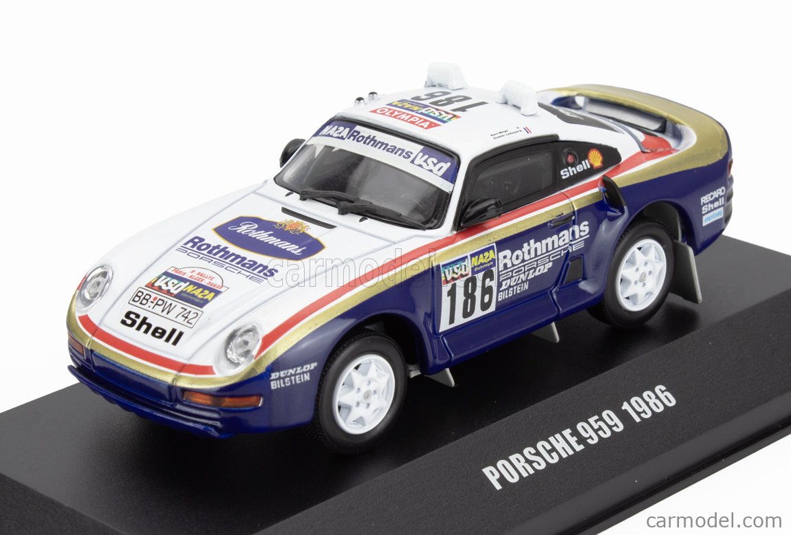 EDICOLA ABDAK001 Scale 1/43 | PORSCHE 959 TEAM ROTHMANS PORSCHE N 186 ...