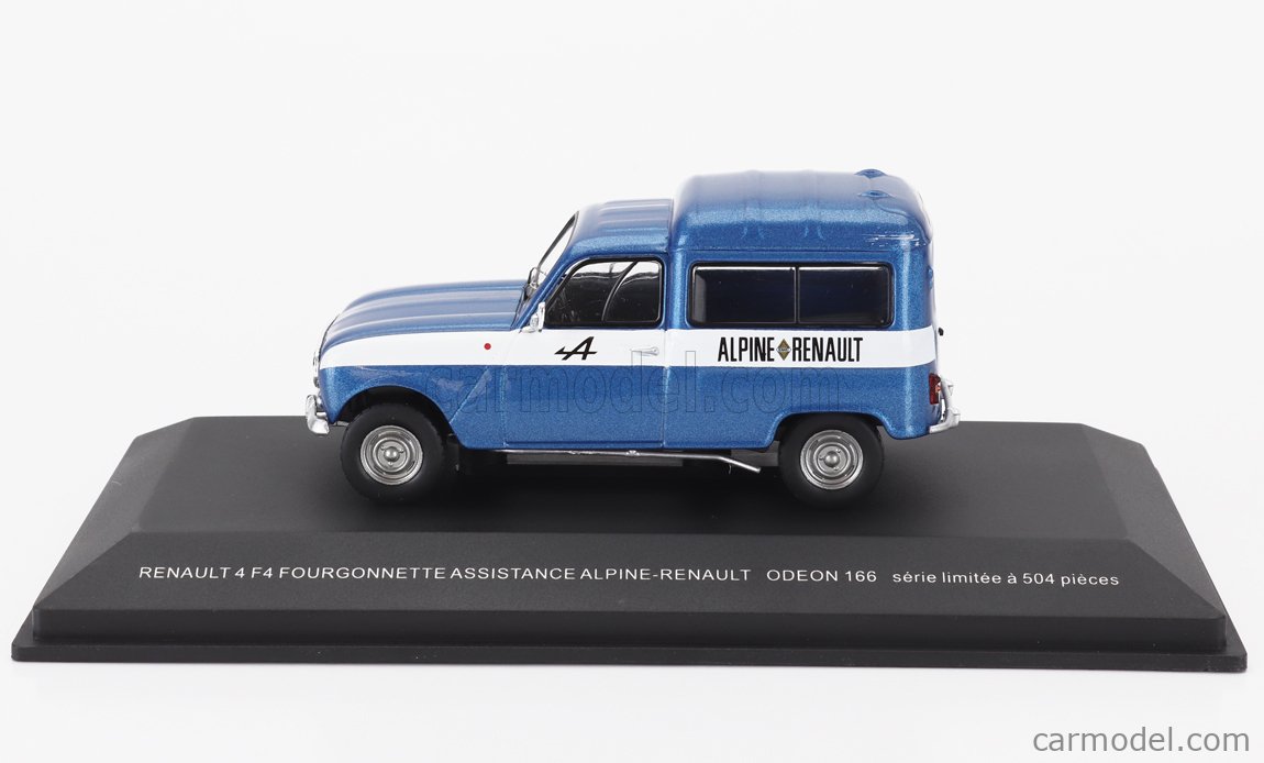 ODEON ODEON166 Escala 1/43 | RENAULT R4 F4 FOURGONNETTE VAN ALPINE ...