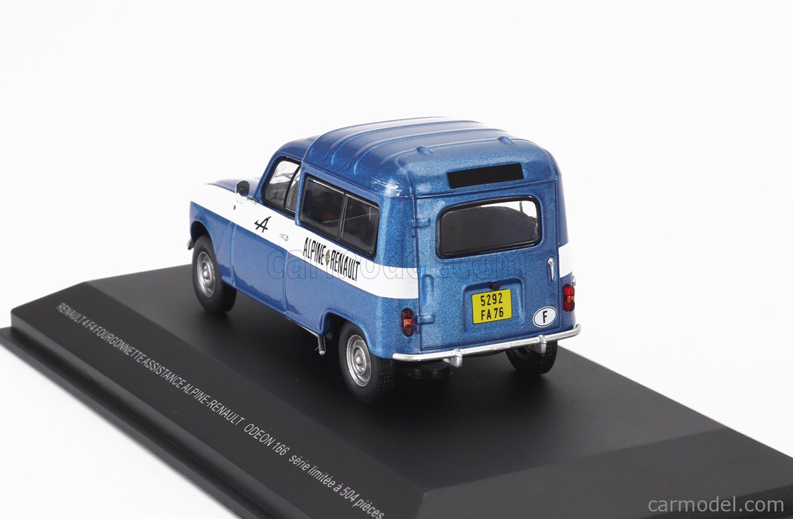 ODEON ODEON166 Escala 1/43 | RENAULT R4 F4 FOURGONNETTE VAN ALPINE ...
