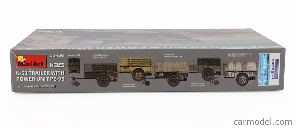 MINIART 35426 Scale 1/35 | ACCESSORIES TRAILER WITH K-52 POWER UNIT PE ...