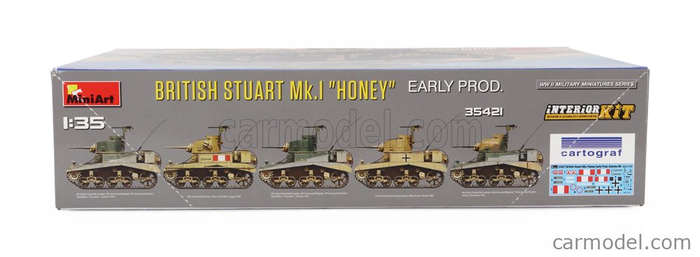 MINIART 35421 Scale 1/35 | TANK M3 BRITISH STUART MKI HONEY MILITARY 1945
