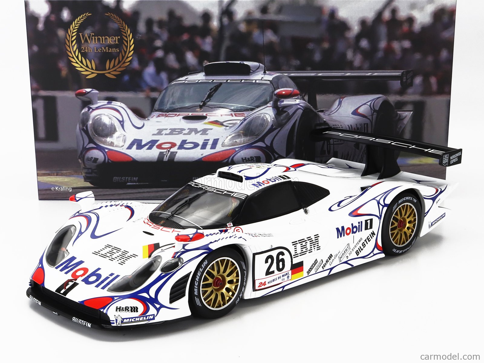 WERK83 W1200201 Scale 1/12 | PORSCHE 911 GT1-98 3.2L TURBO TEAM PORSCHE ...