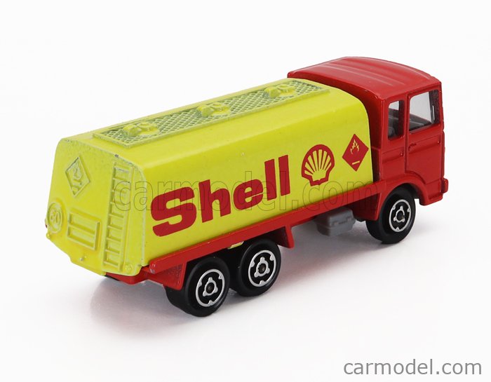 MAJORETTE 245 Scale 1/77 | SAVIEM TANKER TRUCK - SHELL RED YELLOW