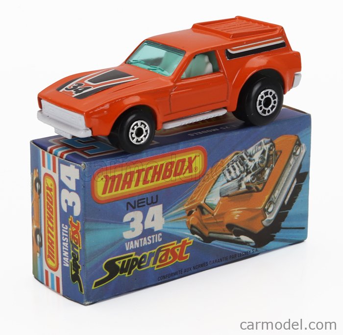 MATCHBOX 34 Scale 1/66 | MATCHBOX VANASTIC N34 ORANGE