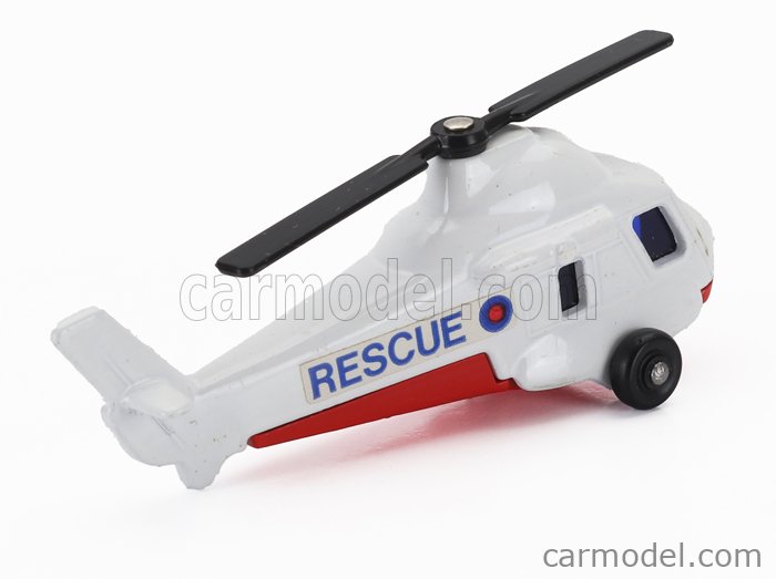 MATCHBOX 75 Scale 1/66 | MATCHBOX HELICOPTER RESCUE WHITE RED
