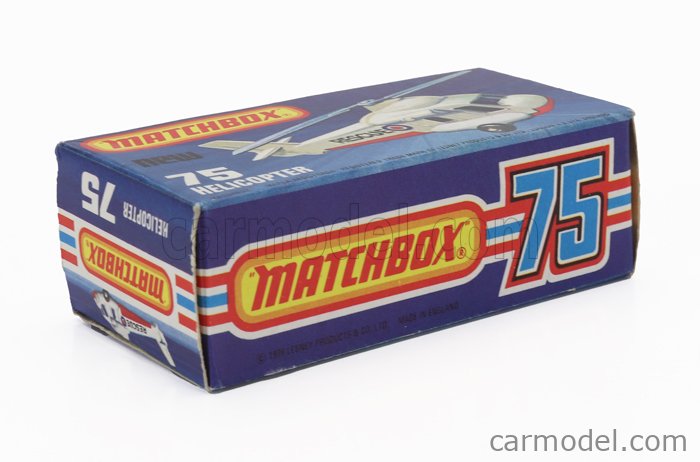 MATCHBOX 75 Масштаб 1/66 | MATCHBOX HELICOPTER RESCUE WHITE RED