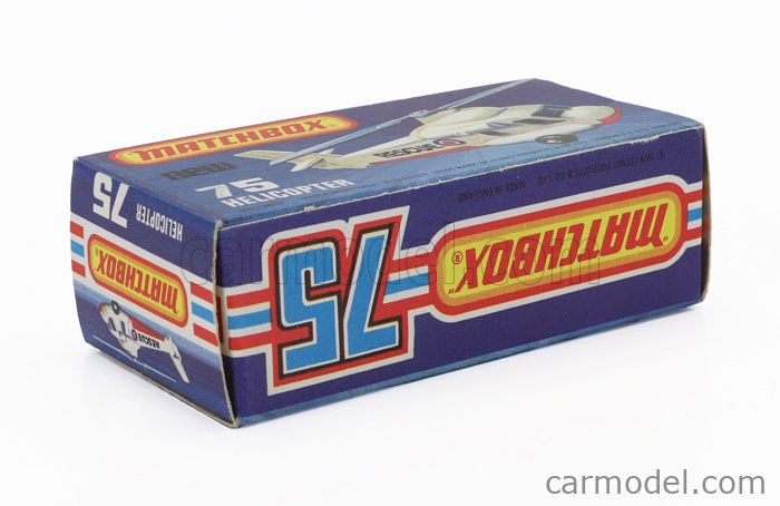 MATCHBOX 75 Scale 1/66 | MATCHBOX HELICOPTER RESCUE WHITE RED