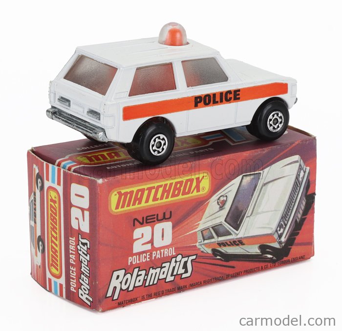 MATCHBOX 20 Scale 1/66 | ROVER RANGE POLICE PATROL WHITE