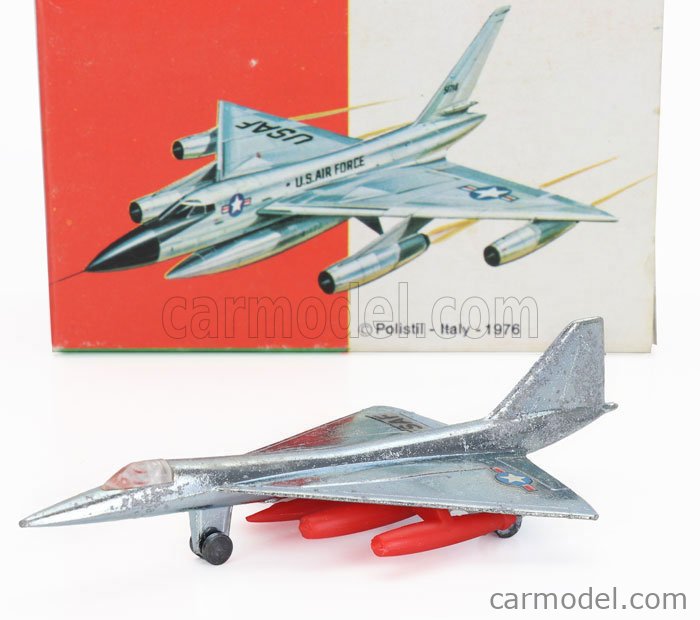 POLITOYS POLISTIL AZ6 Scale 1/276 | AIRPLANE HUSTLER B58 CHROME