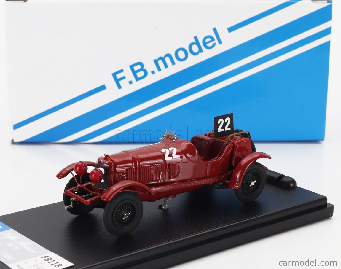 FB-MODEL FB118D Scale 1/43 | ALFA ROMEO RL TF TYPE N 22 10th 24h SPA ...