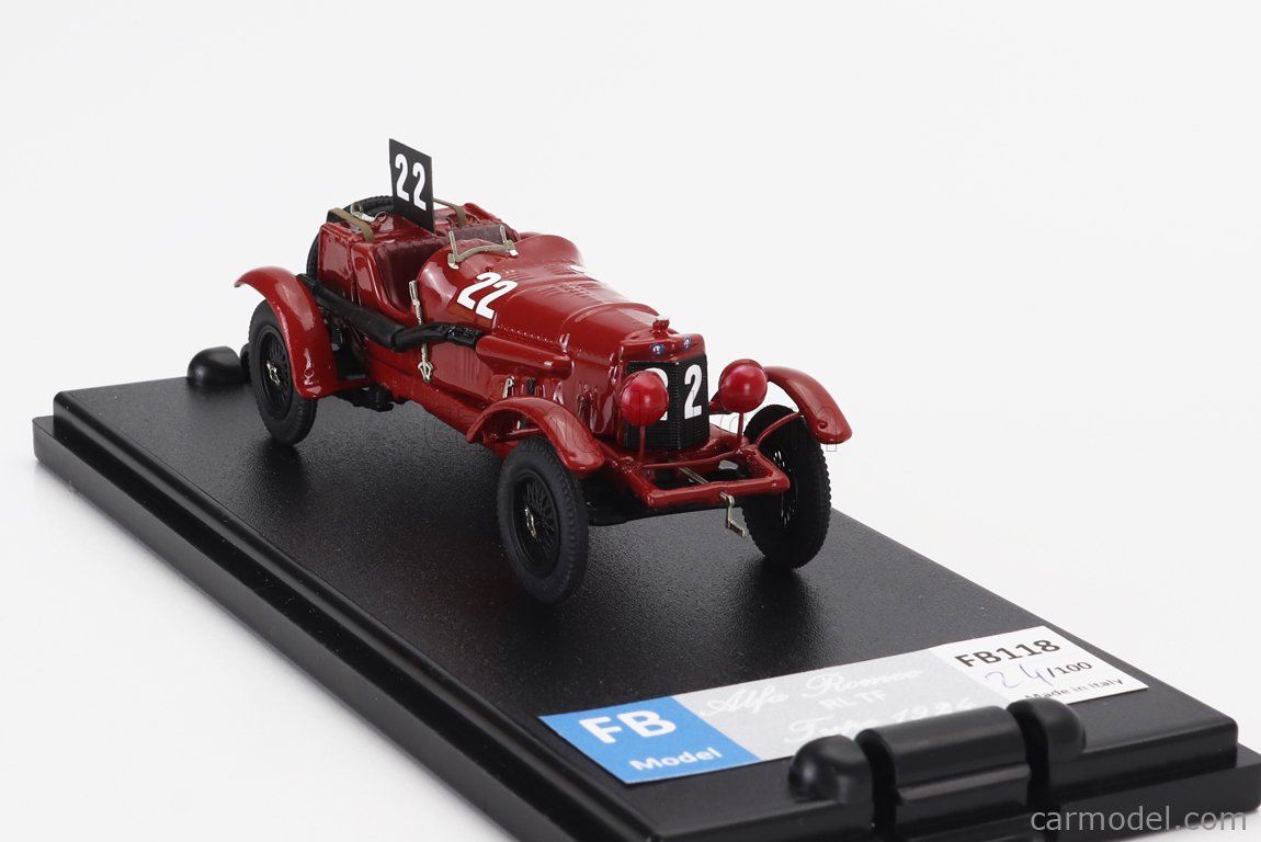 FB-MODEL FB118D Scale 1/43 | ALFA ROMEO RL TF TYPE N 22 10th 24h SPA ...
