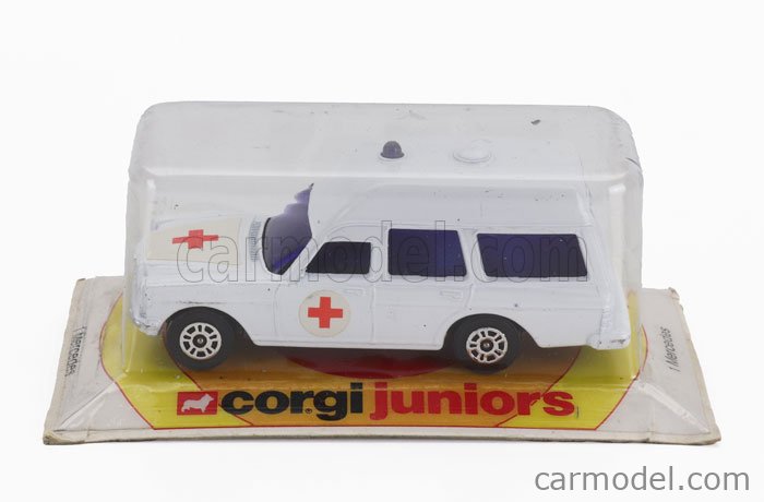 CORGI JUNIOR 1 Scale 1/55 | MERCEDES BENZ 220 AMBULANCE WHITE