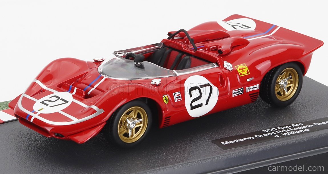 EDICOLA ABFRT026 Scale 1/43 | FERRARI 350 CAN-AM SPIDER N 27 MONTEREY ...