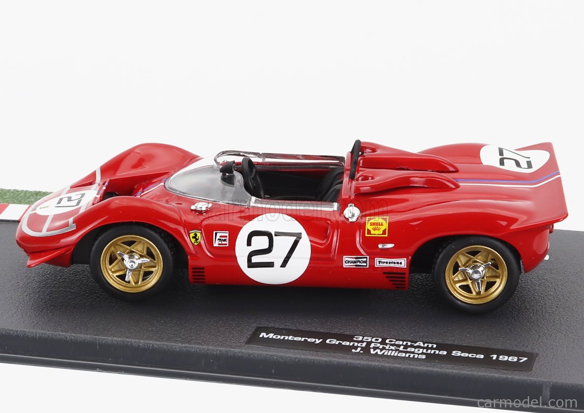 EDICOLA ABFRT026 Scale 1/43 | FERRARI 350 CAN-AM SPIDER N 27 MONTEREY ...