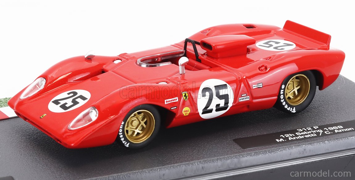 EDICOLA ABFRT013 Scale 1/43 | FERRARI 312P 3.0L SPIDER TEAM SEFAC N 25 ...