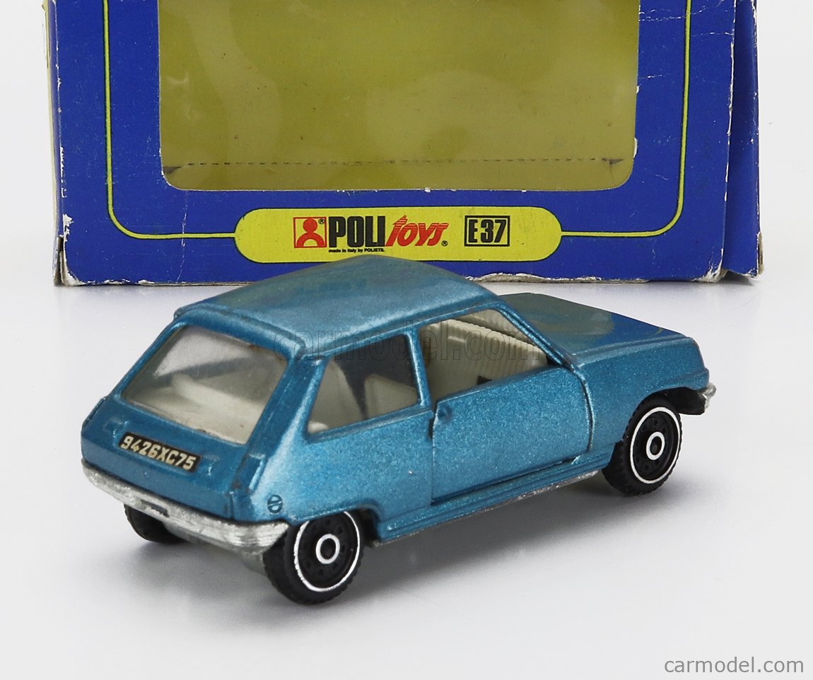 POLITOYS E37 Scale 1/43 | RENAULT R5 1972 BLUE MET