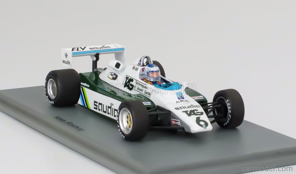 SPARK-MODEL S7499 Scale 1/43 | WILLIAMS F1 FW08 N 6 3rd GERMAN GP 1982 ...
