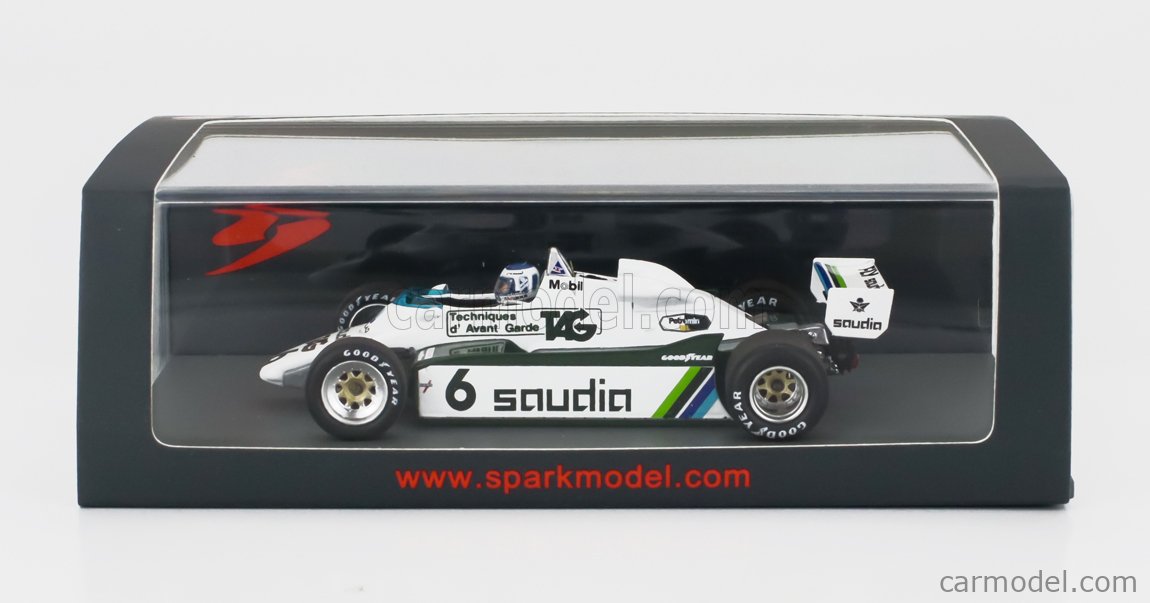 SPARK-MODEL S7499 Scale 1/43 | WILLIAMS F1 FW08 N 6 3rd GERMAN GP 1982 ...