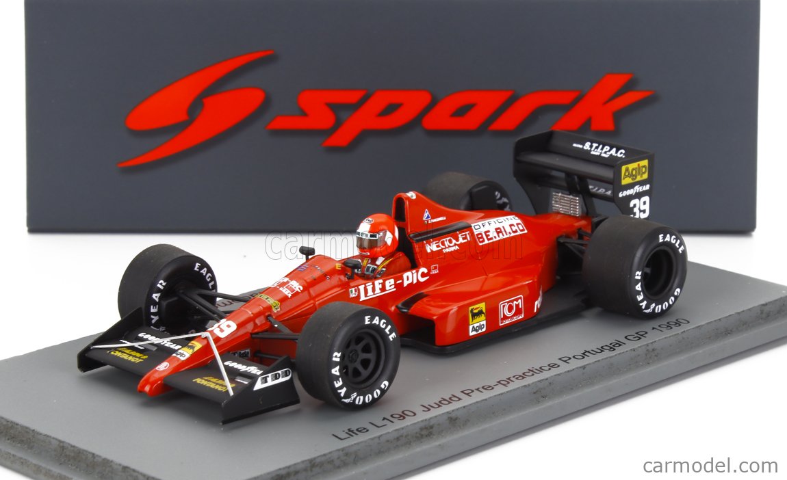 SPARK-MODEL S3924 Scale 1/43 | LIFE F1 L190 N 39 PORTUGAL GP 1990 BRUNO ...