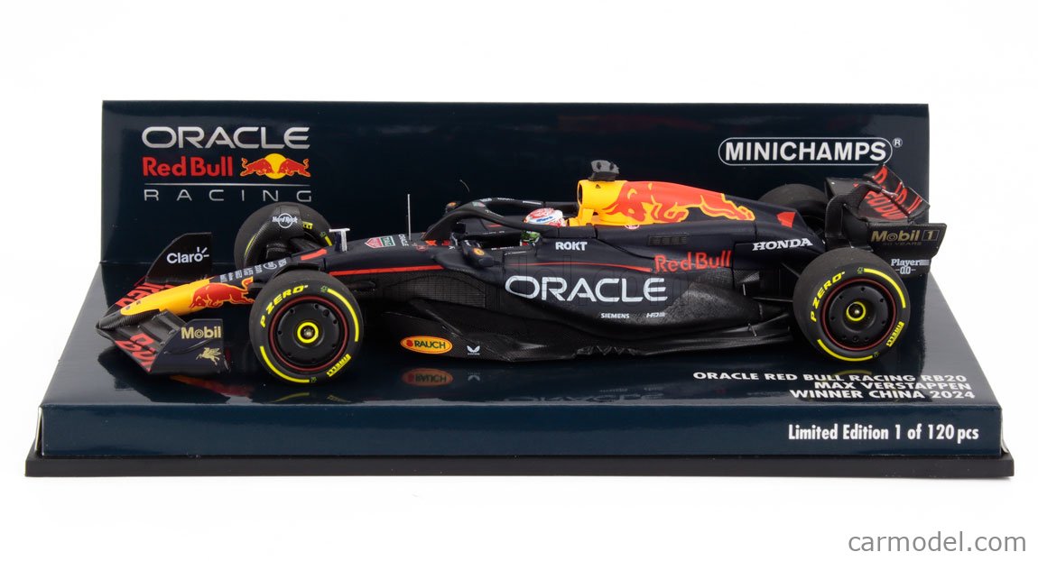 MINICHAMPS 410240501 Scale 1/43 | RED BULL F1 RB20 TEAM ORACLE RED BULL ...