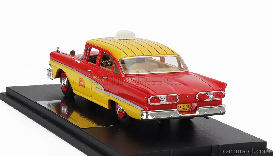 GOLDVARG GC087 Scale 1/43 | FORD USA CUSTOM 300 TAXI 1958 YELLOW RED