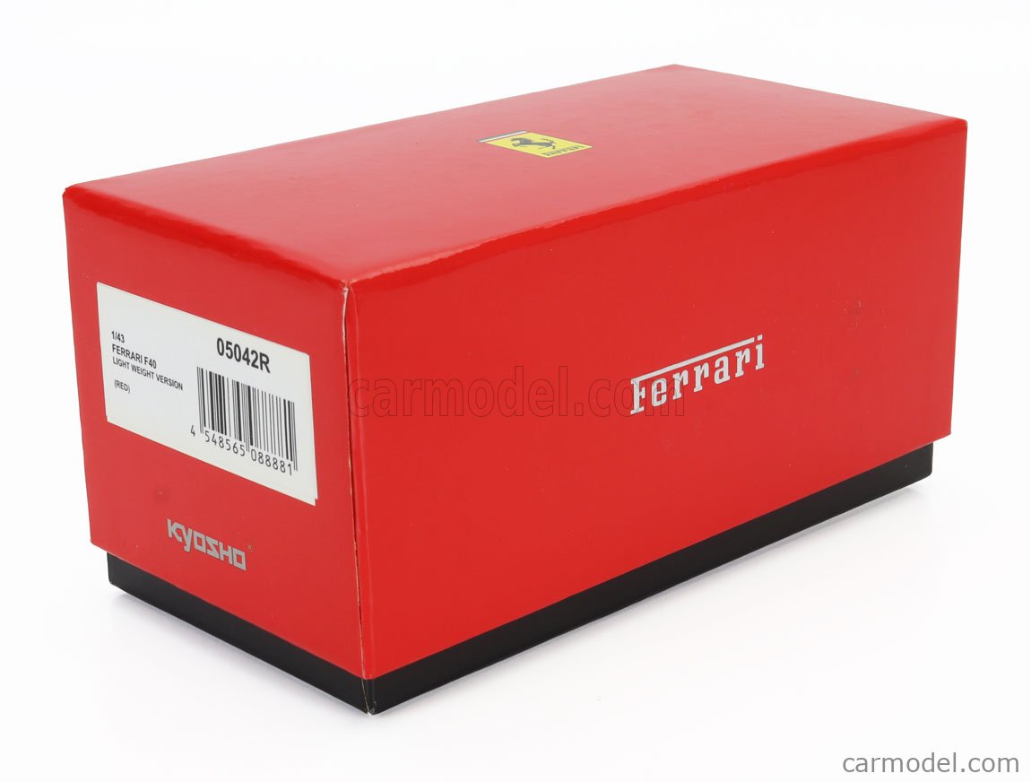 KYOSHO 05042R Echelle 1/43 | FERRARI F40 LIGHT WEIGHT VERSION 1988 RED