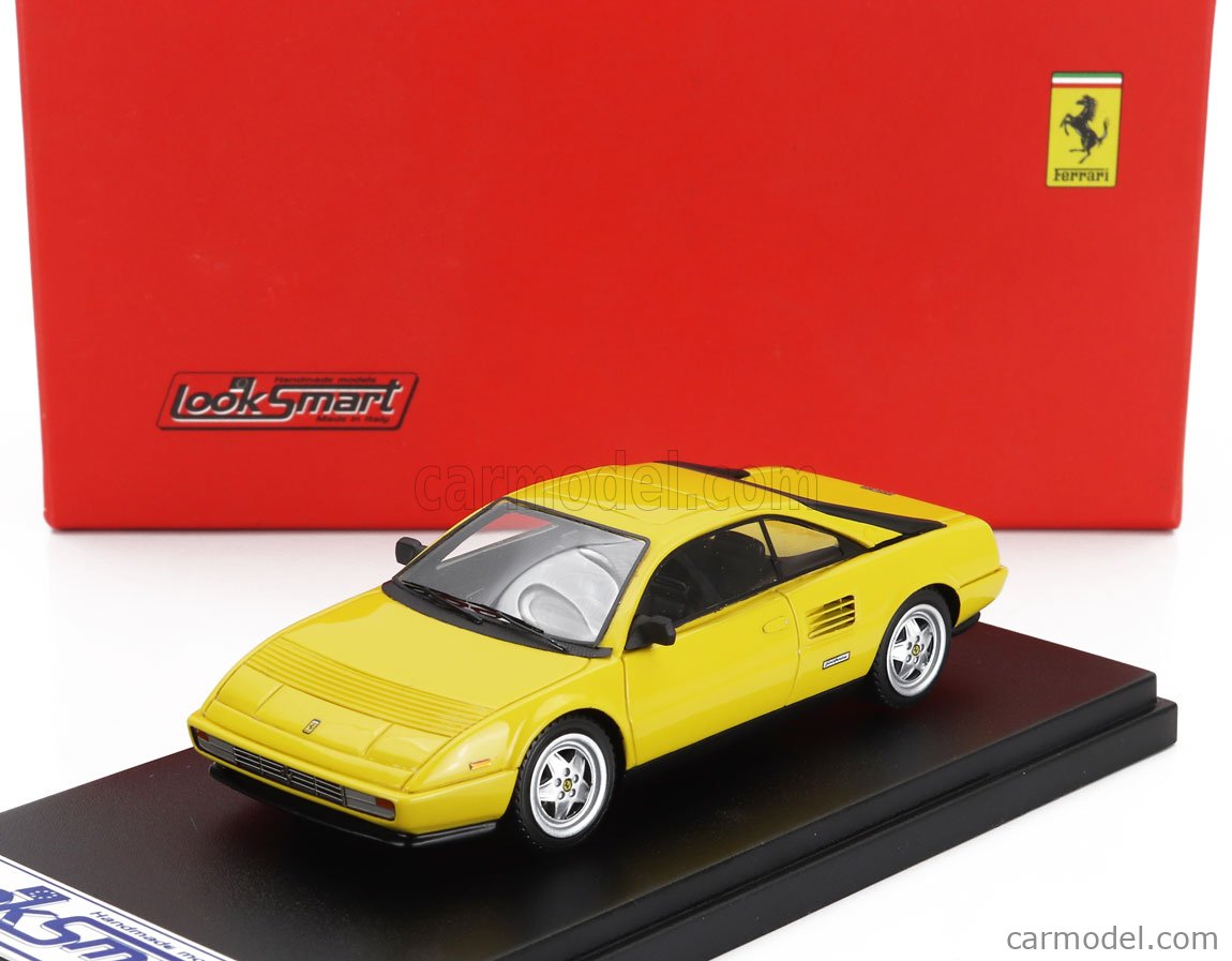 LOOKSMART LS25C Scale 1/43 | FERRARI MONDIAL T COUPE 1989 YELLOW