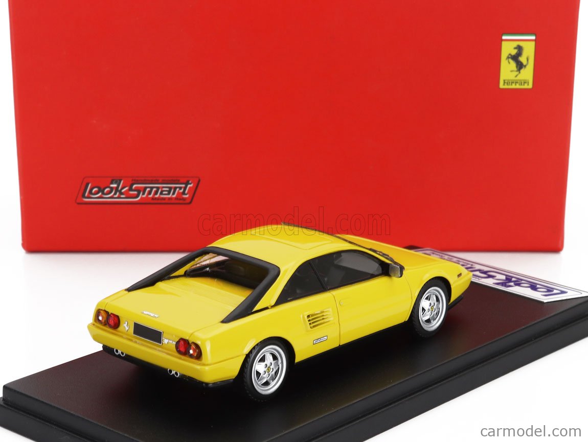 LOOKSMART LS25C Scale 1/43 | FERRARI MONDIAL T COUPE 1989 YELLOW