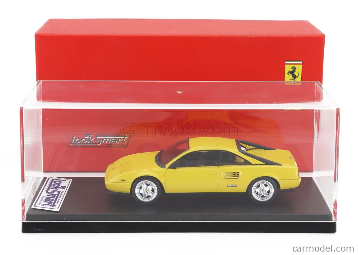LOOKSMART LS25C Scale 1/43 | FERRARI MONDIAL T COUPE 1989 YELLOW