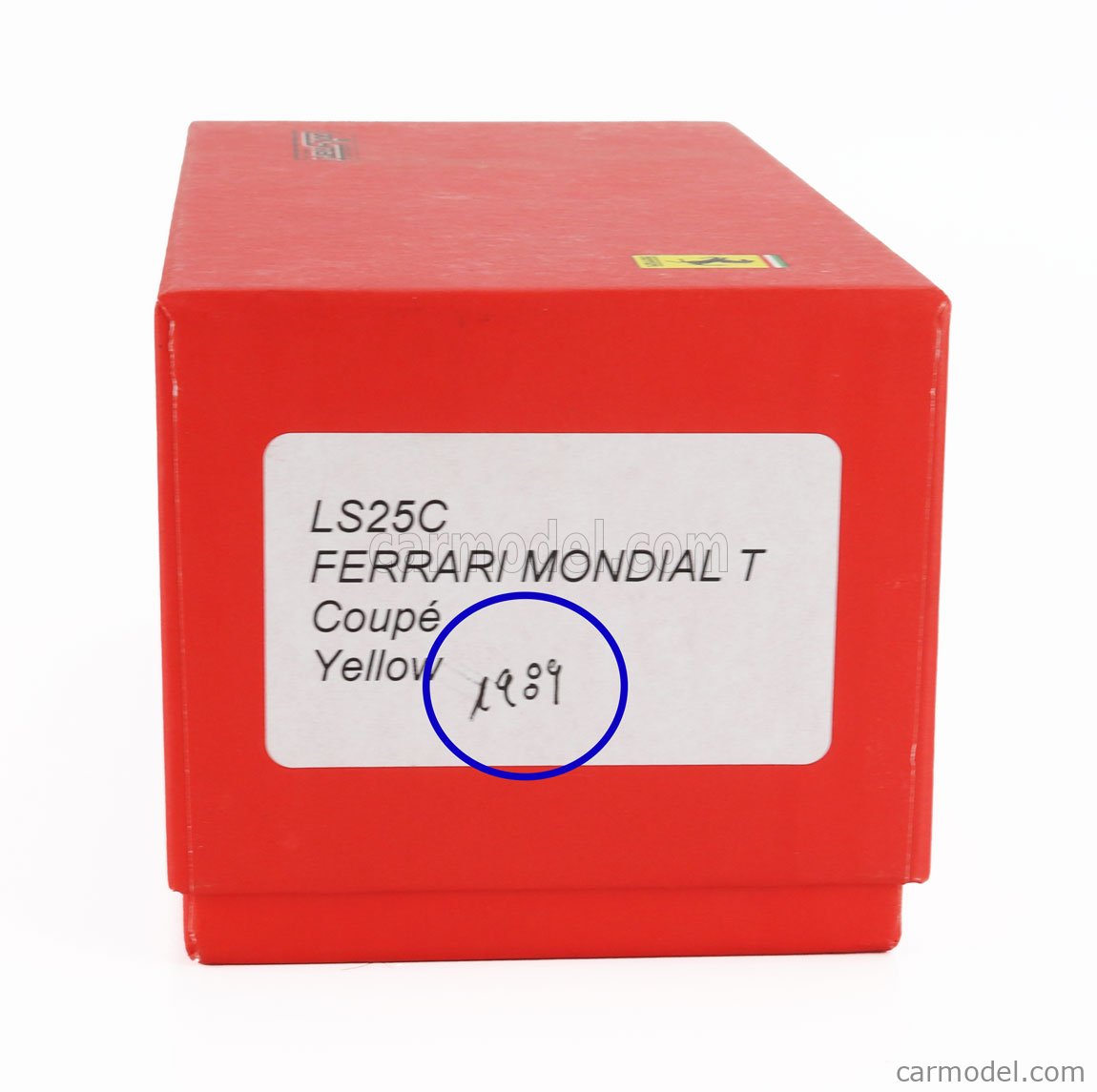LOOKSMART LS25C Scale 1/43 | FERRARI MONDIAL T COUPE 1989 YELLOW