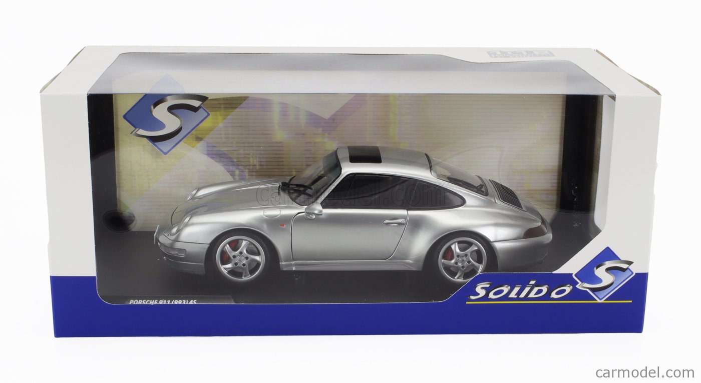 SOLIDO 1810103 Scale 1/18 | PORSCHE 911 993 4S COUPE 1996 SILVER