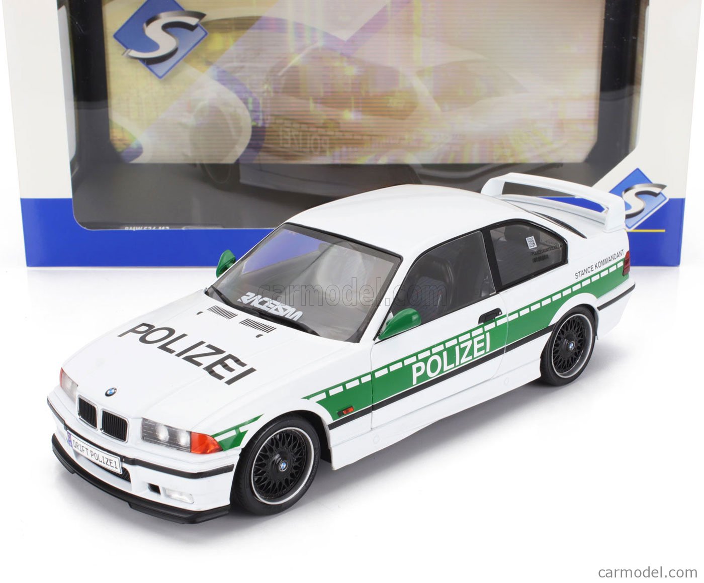SOLIDO 1803915 Scala 1/18 | BMW 3-SERIES M3 (E36) COUPE POLIZEI 1991 ...