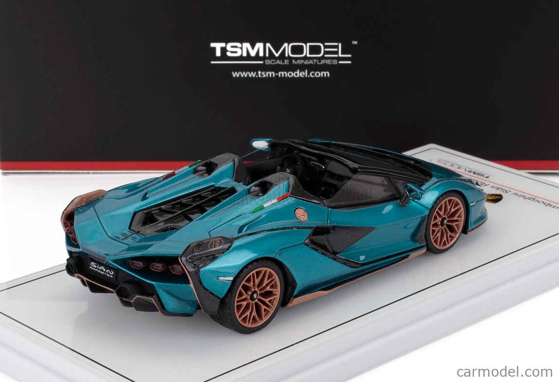 TRUESCALE TSM430831 Echelle 1/43 | LAMBORGHINI SIAN FKP 37 HYBRID N 19 2020 BLUE URANUS