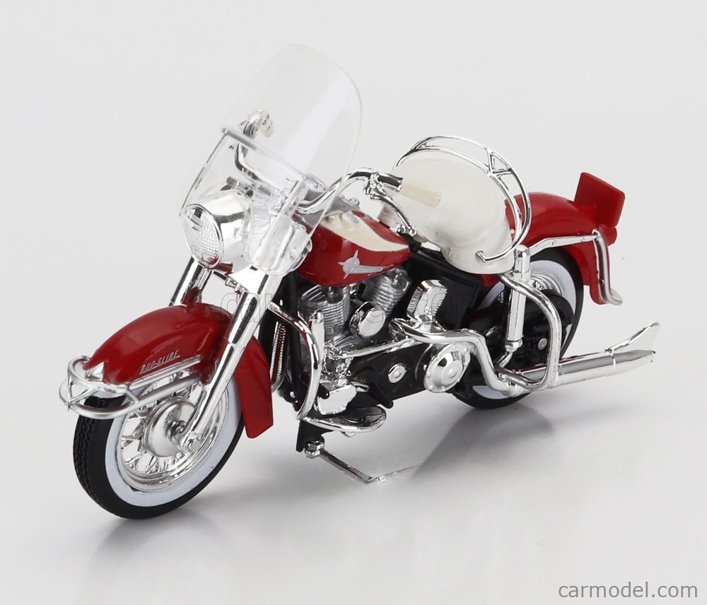 MAISTO AHHDA001 Scale 1/18 | HARLEY DAVIDSON FLH DUO GLIDE 1962 RED WHITE