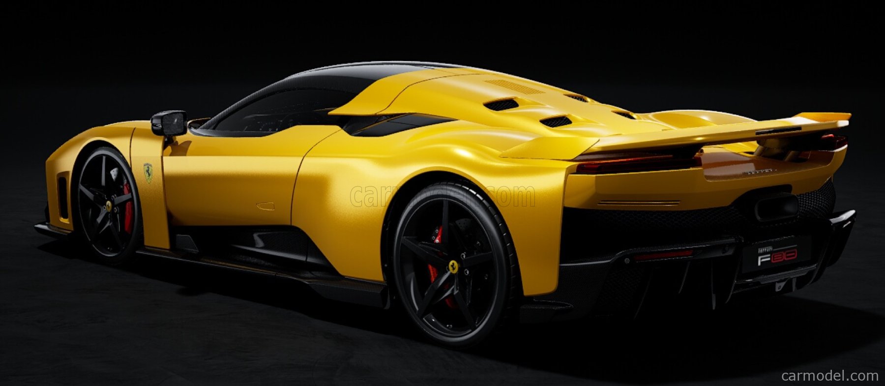 POLISTIL 43FE02053 Scala 1/43 | FERRARI F80 2024 - BLACK WHEELS GIALLO TRISTRATO - YELLOW MET