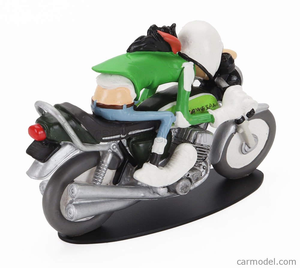 EDICOLA AIGBT036 Scale 1/18 | KAWASAKI 750 H2 JEAN RAOUL DUCABLE - MOTORCYCLE BLACK SILVER