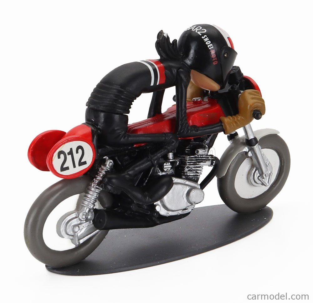EDICOLA AIGBT018 Scale 1/18 | HONDA 350 CB KITEE N 212 RACING CHRIS DEB - MOTORCYCLE RED BLACK