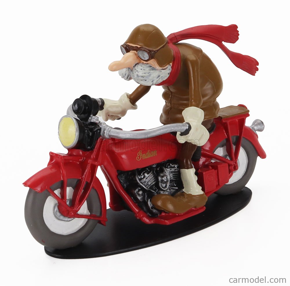 EDICOLA AIGBT015 Scale 1/18 | INDIAN 600 SV ALPHONSE VELU - MOTORCYCLE RED