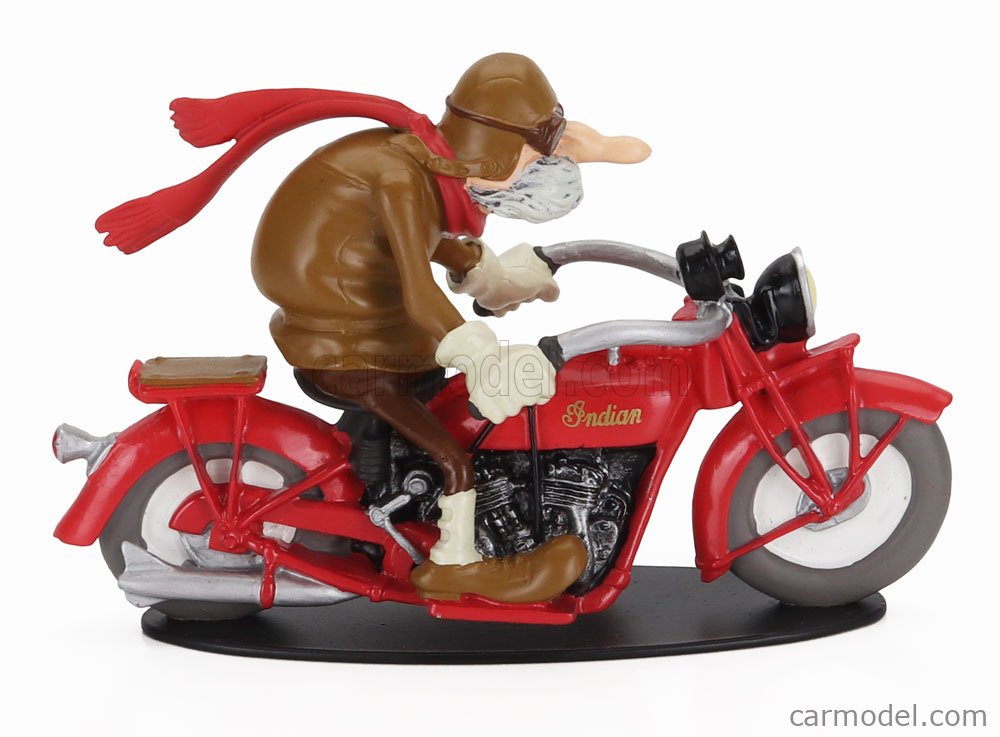 EDICOLA AIGBT015 Scale 1/18 | INDIAN 600 SV ALPHONSE VELU - MOTORCYCLE RED