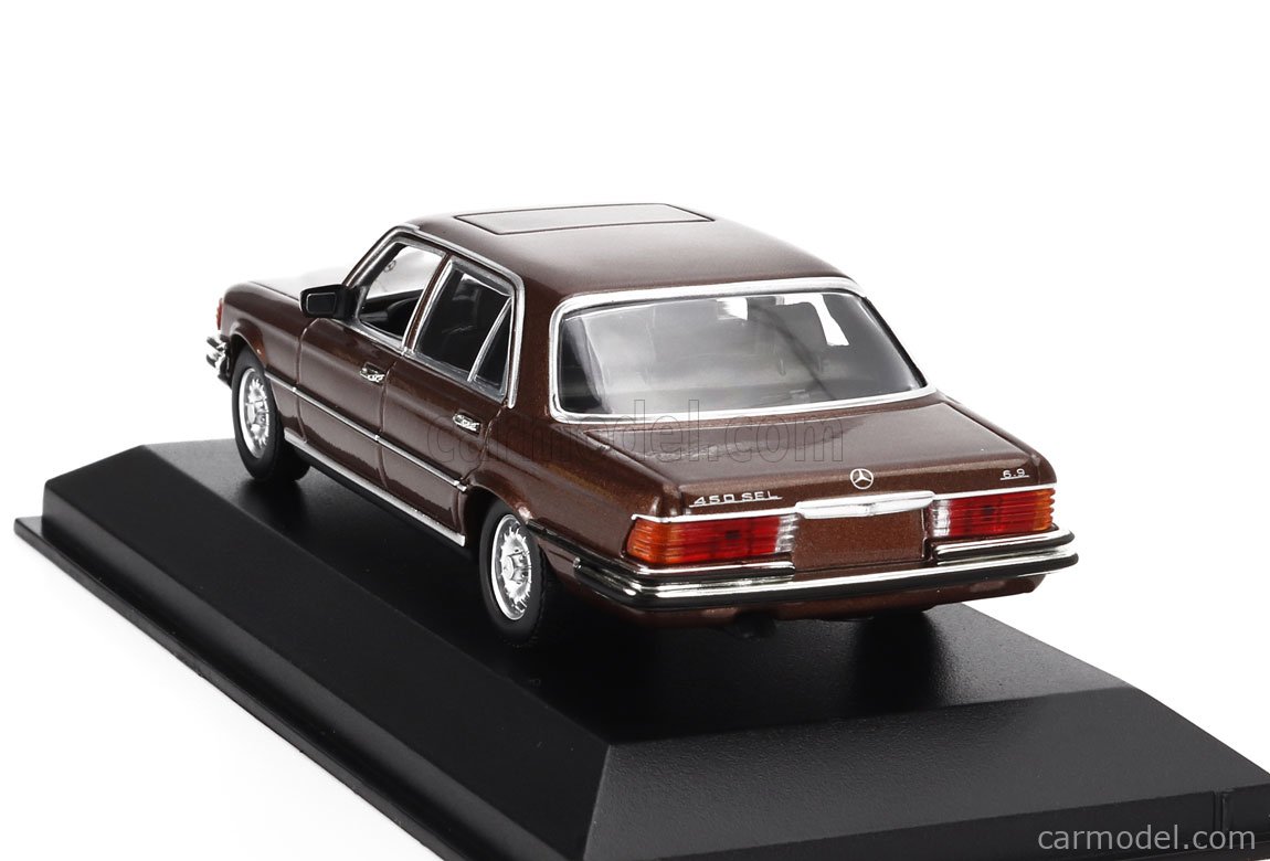 MINICHAMPS 940039201 Scale 1/43 | MERCEDES BENZ S-CLASS 450SEL 6.9 (W116) 1974 BROWN MET
