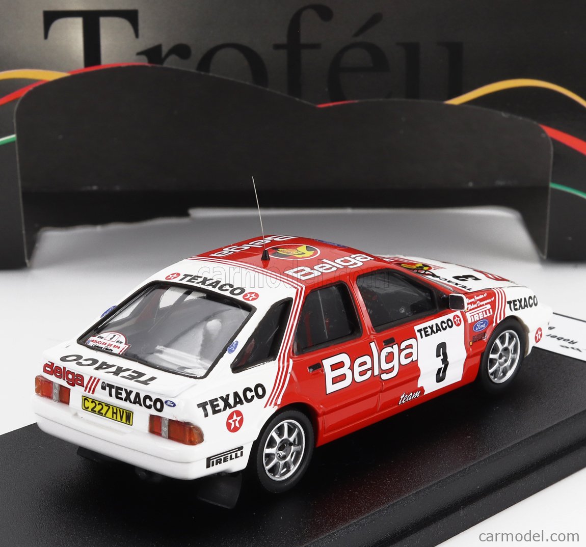 TROFEU TRRBE056 Scale 1/43 | FORD ENGLAND SIERRA XR 4x4 TEAM BELGA N 3 ...