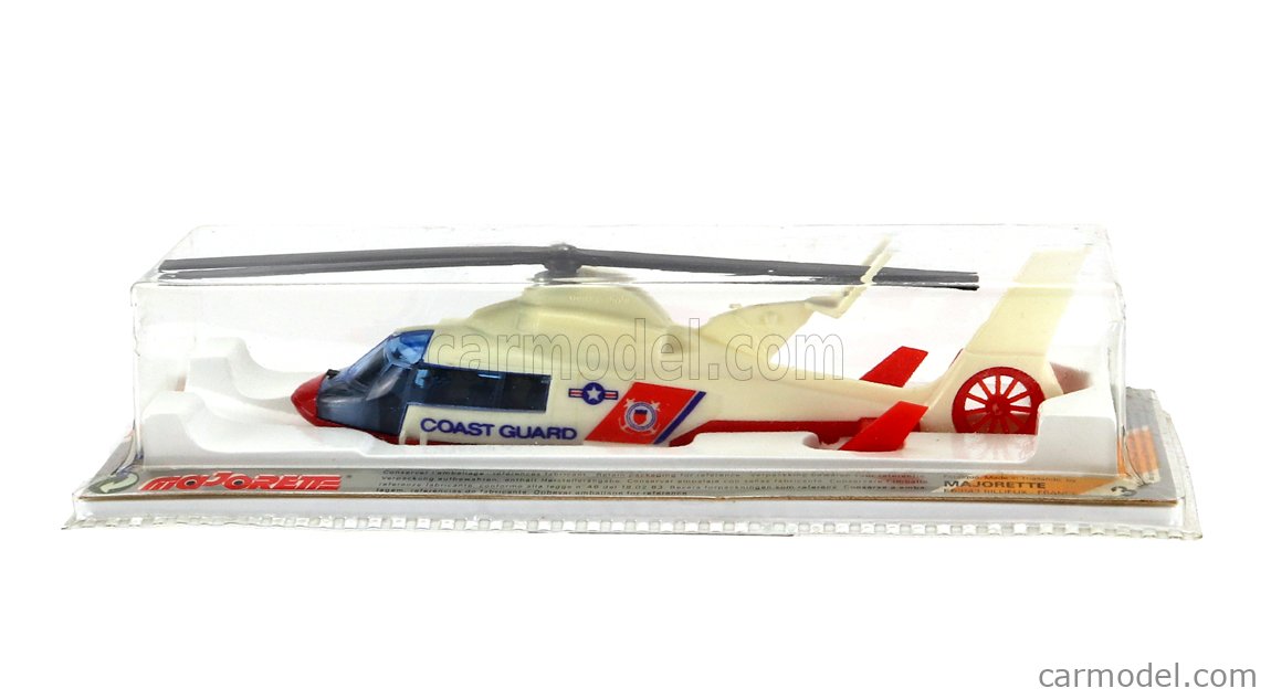 MAJORETTE 371 Scale 1/87 | HELICOPTER COAST GUARD - POLICE WHITE RED