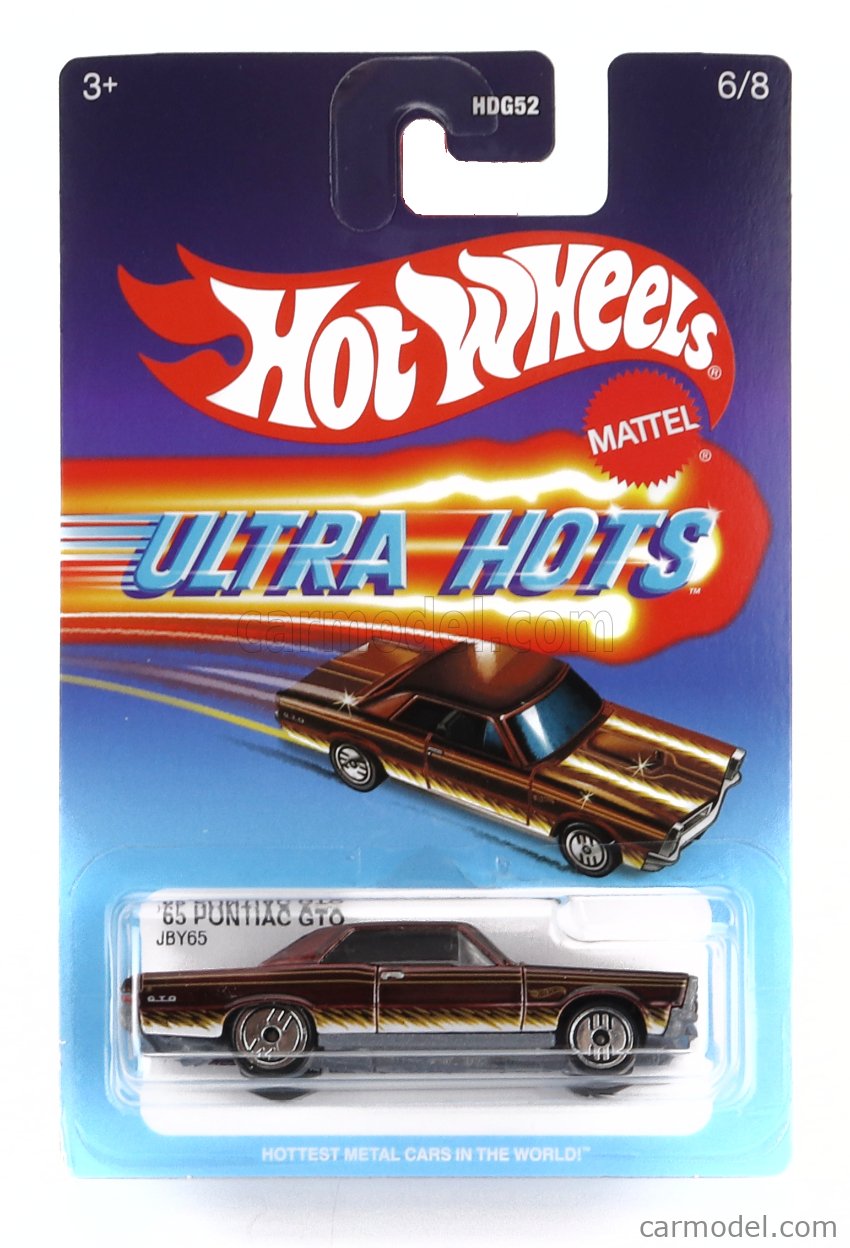 MATTEL HOT WHEELS HDG52-979G-JBY65 Scale 1/64 | PONTIAC GTO 1965 BROWN MET