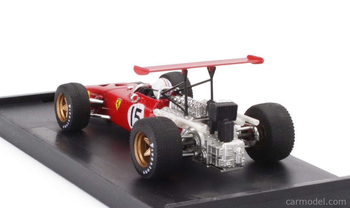 BRUMM R301-CH-UPD-2024 Scale 1/43 | FERRARI F1 312 N 15 SPAIN GP 1969 ...