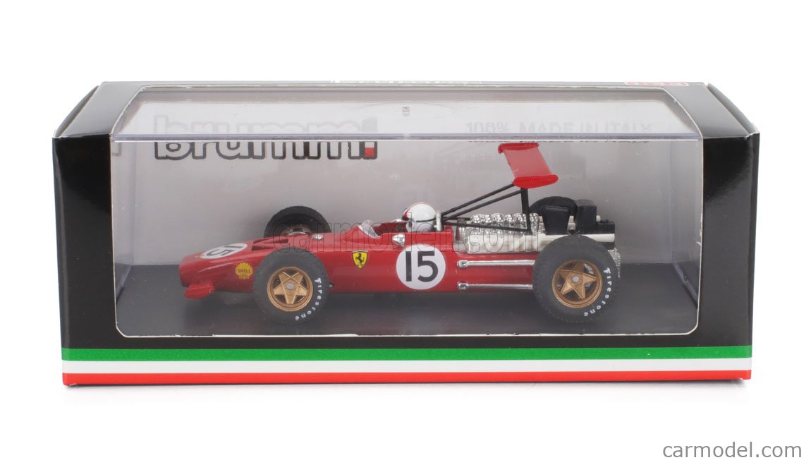 BRUMM R301-CH-UPD-2024 Scale 1/43 | FERRARI F1 312 N 15 SPAIN GP 1969 ...