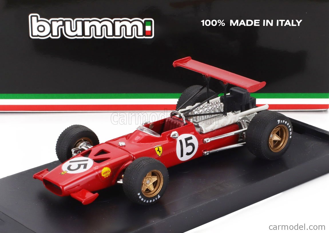 BRUMM R301-UPD-2024 Scale 1/43 | FERRARI F1 312 N 15 SPAIN GP 1969 ...